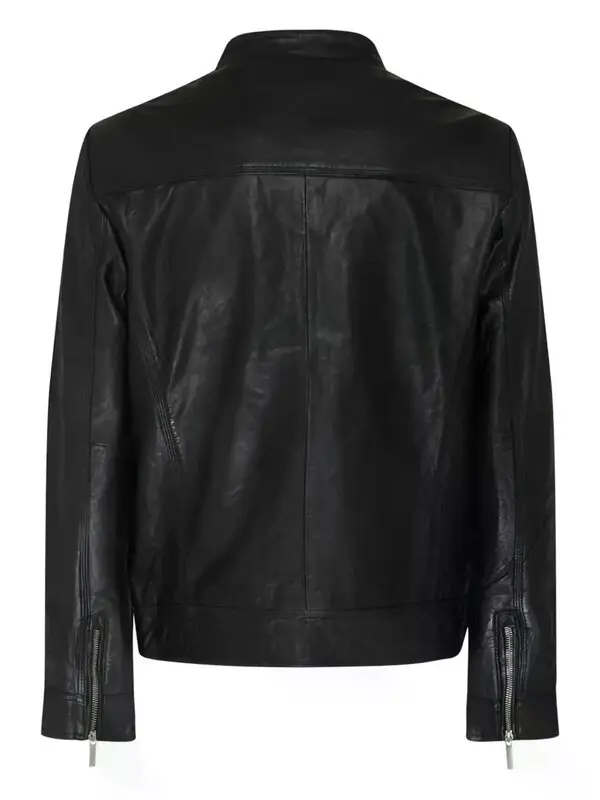 SELECTED Zip-fastening Leather Jacket