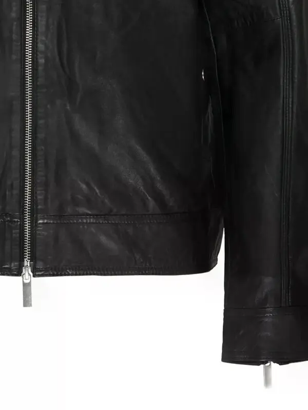 SELECTED Zip-fastening Leather Jacket