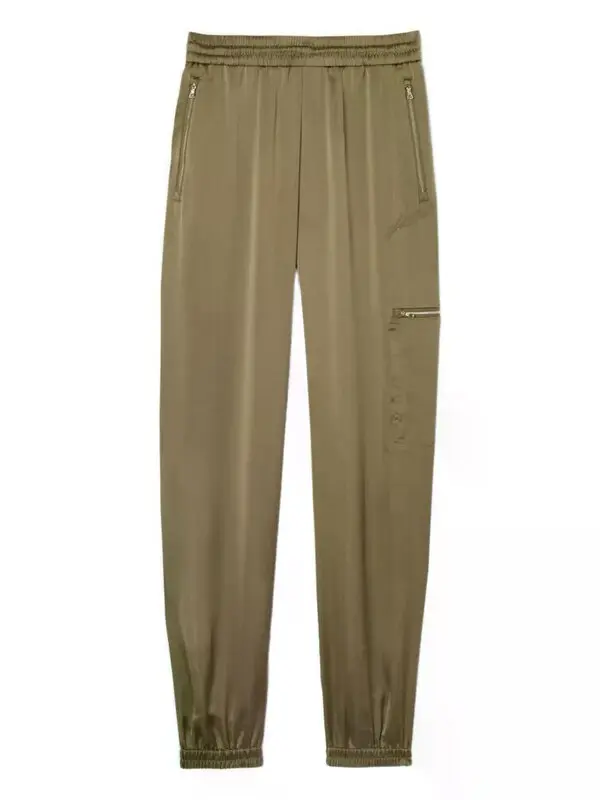 Lacoste Satin Trousers With Zip Pockets