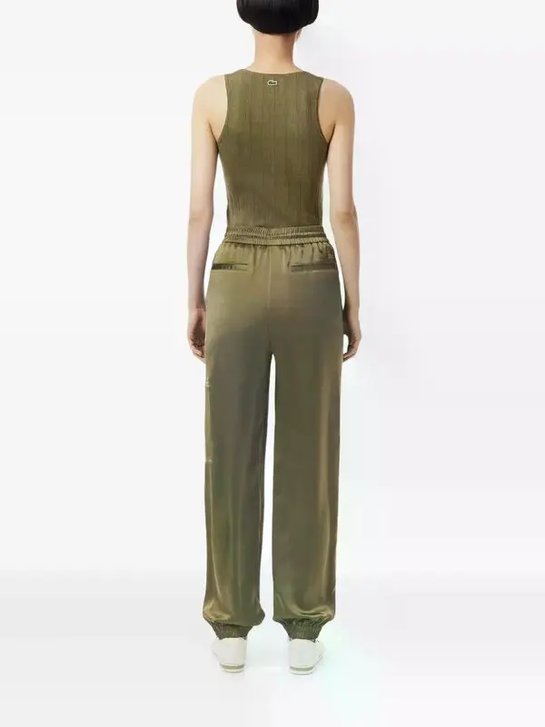 Lacoste Satin Trousers With Zip Pockets