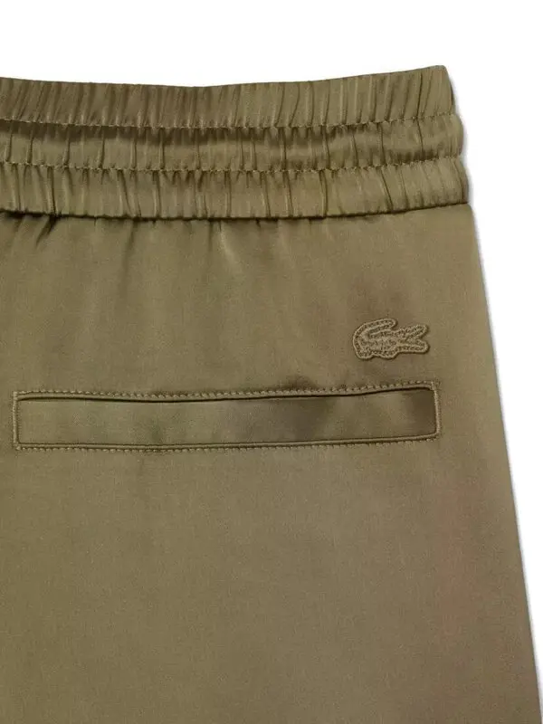 Lacoste Satin Trousers With Zip Pockets