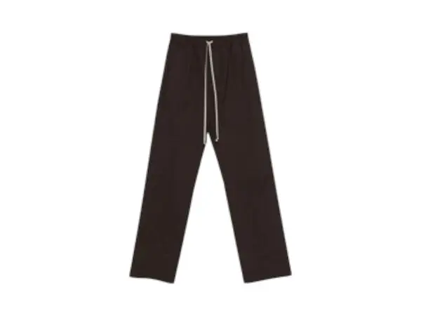 Rick Owens Heavy Poplin Dietrich Drawstring Pant - Darkdust