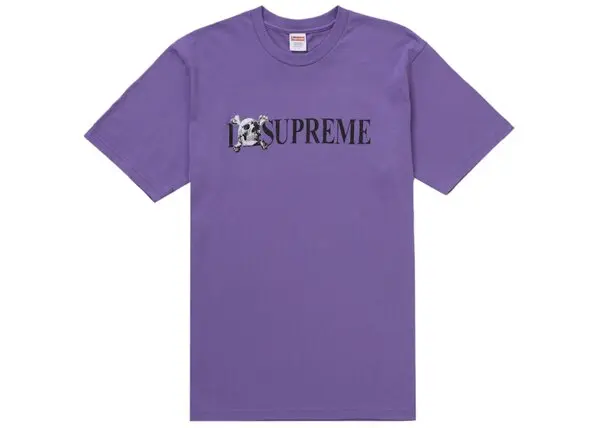 Supreme Skull Tee Shirt - Purple