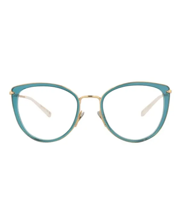 Pomellato Acetate Cat Eye Optical Frames - Blue Gold Transparent (pm0083o/30008665/001)