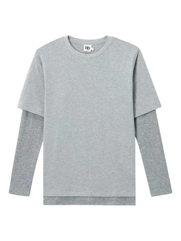 B+AB Layered Cotton T-shirt