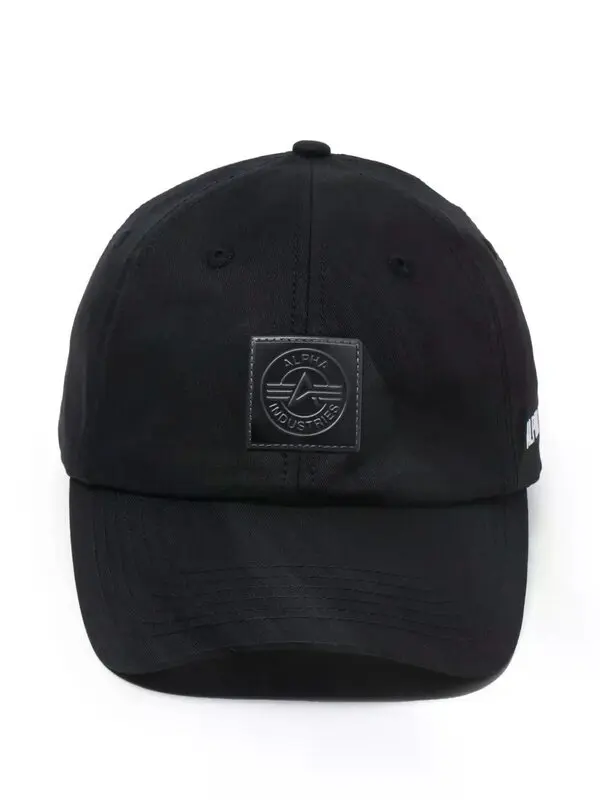 Alpha Industries Logo-patch Baseball Cap - Black