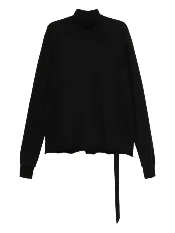 Rick Owens Funnel-neck Long-sleeve Sweatshirt