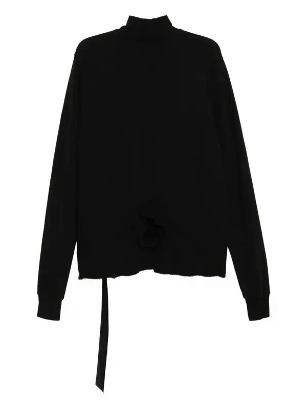 Rick Owens Funnel-neck Long-sleeve Sweatshirt