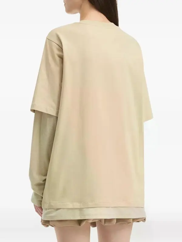 B+AB Layered Cotton T-shirt