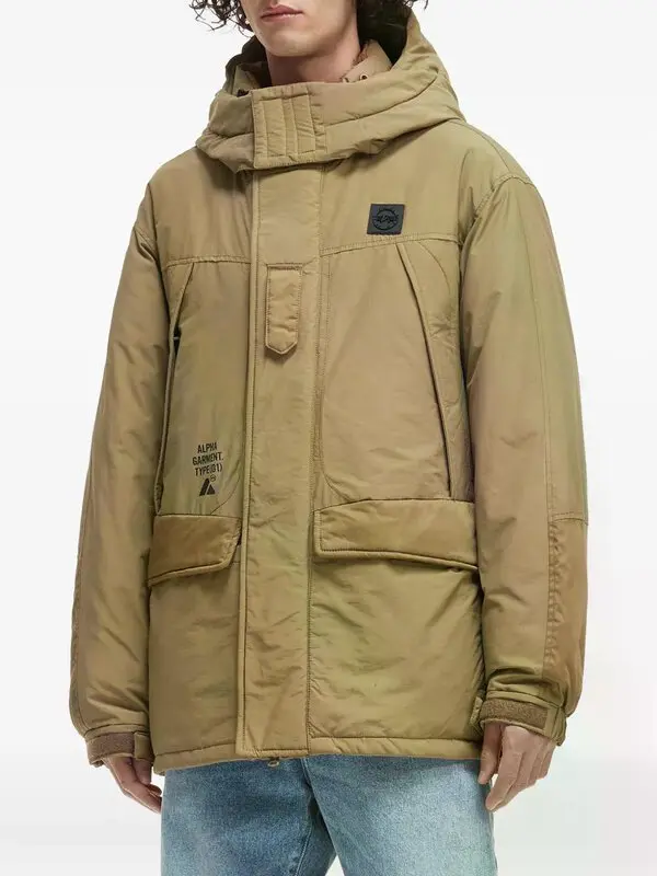 Alpha Industries Hooded Jacket - Neutrals