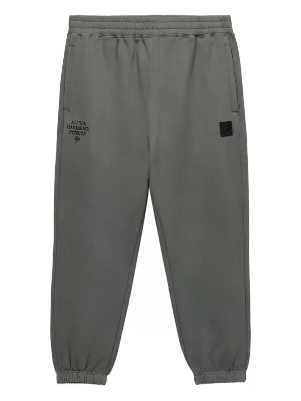 Alpha Industries Embroidered-logo Cuffed Track Pants