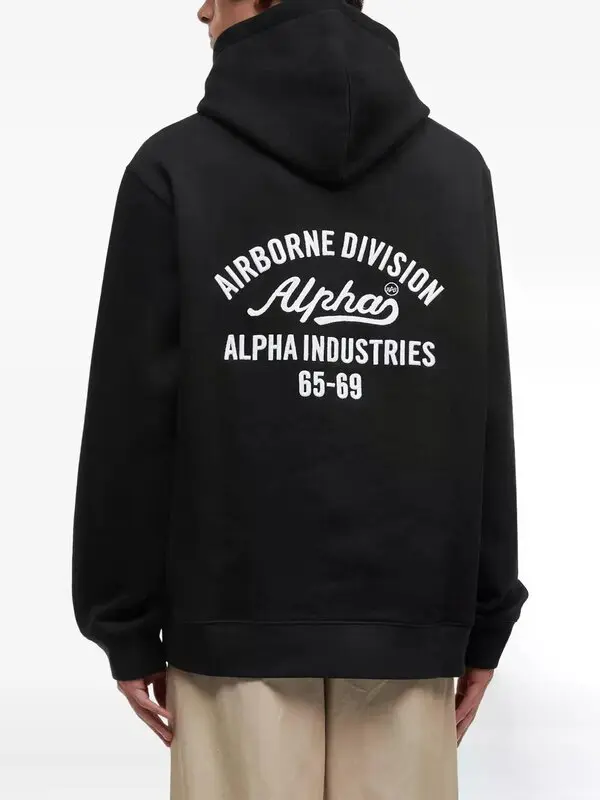 Alpha Industries Tiger-patch Embroidered-logo Hoodie