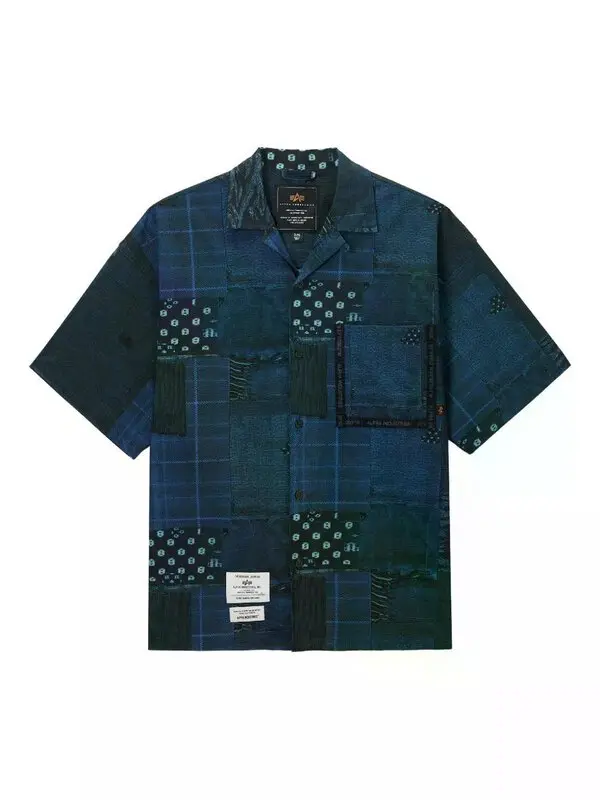 Alpha Industries Patchwork-pattern Panelled Shirt