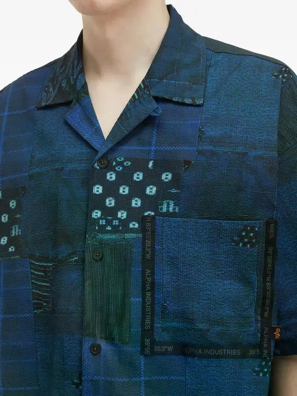 Alpha Industries Patchwork-pattern Panelled Shirt