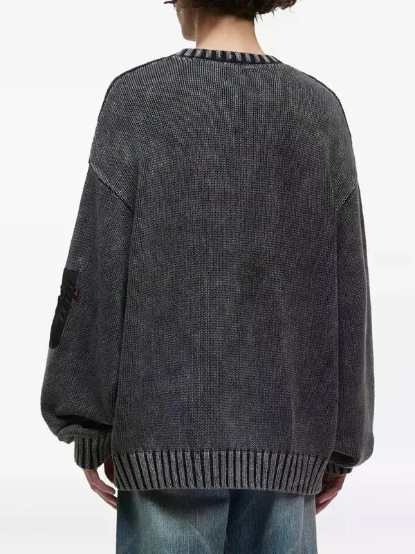 Alpha Industries Patch-detail Pocket Sweater - Black