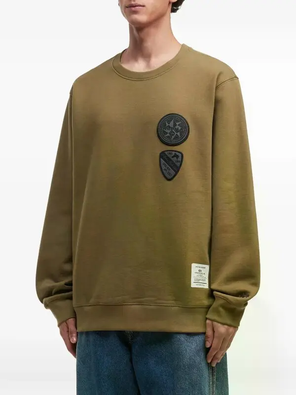 Alpha Industries Crew-neck Sweatshirt With Patch Pockets