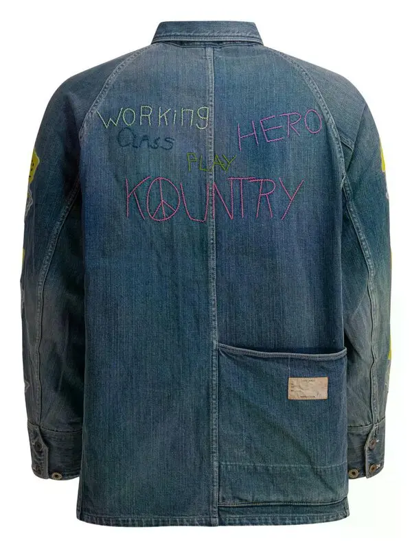 Kapital Embroidered Patch-pocket Denim Jacket