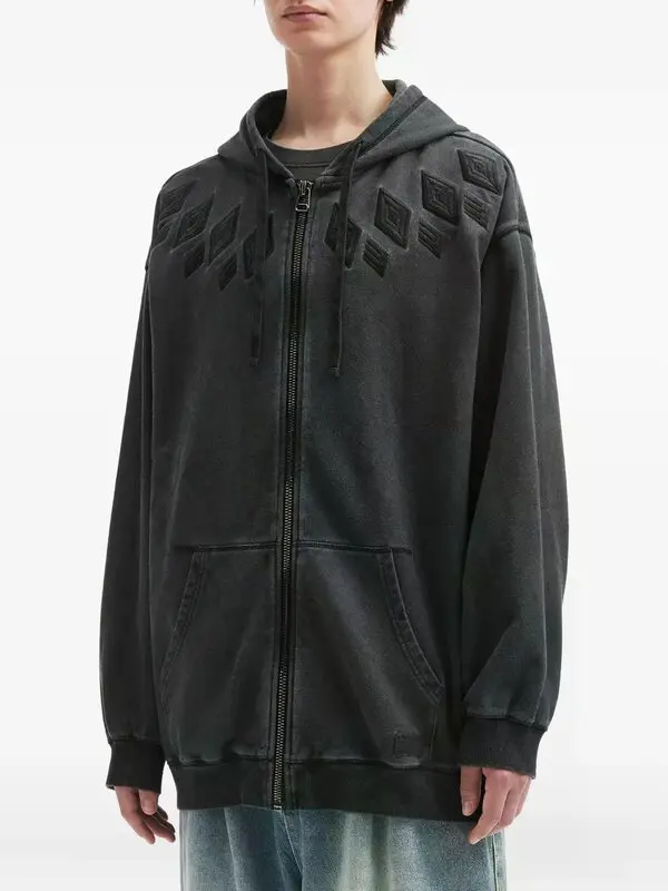 AFTERMATHS Embroidered Zip-up Hoodie