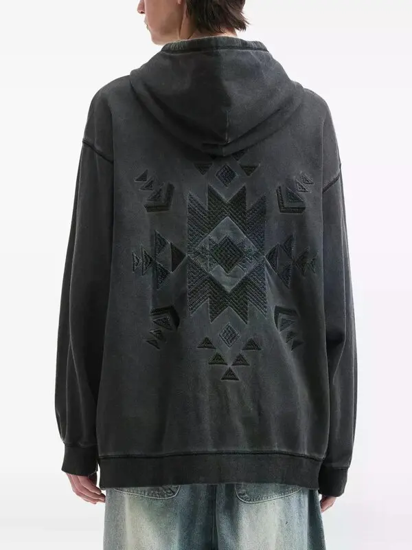 AFTERMATHS Embroidered Zip-up Hoodie