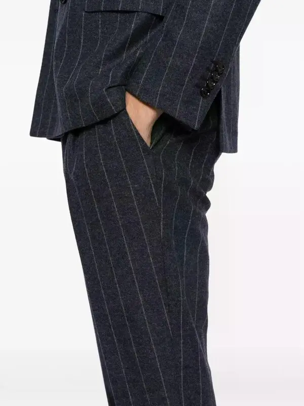 LARDINI Striped Double-breasted Suit