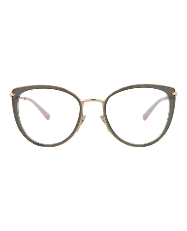 Pomellato Acetate Cat Eye Optical Frames - Grey Gold Transparent (pm0083o/30008665/004)