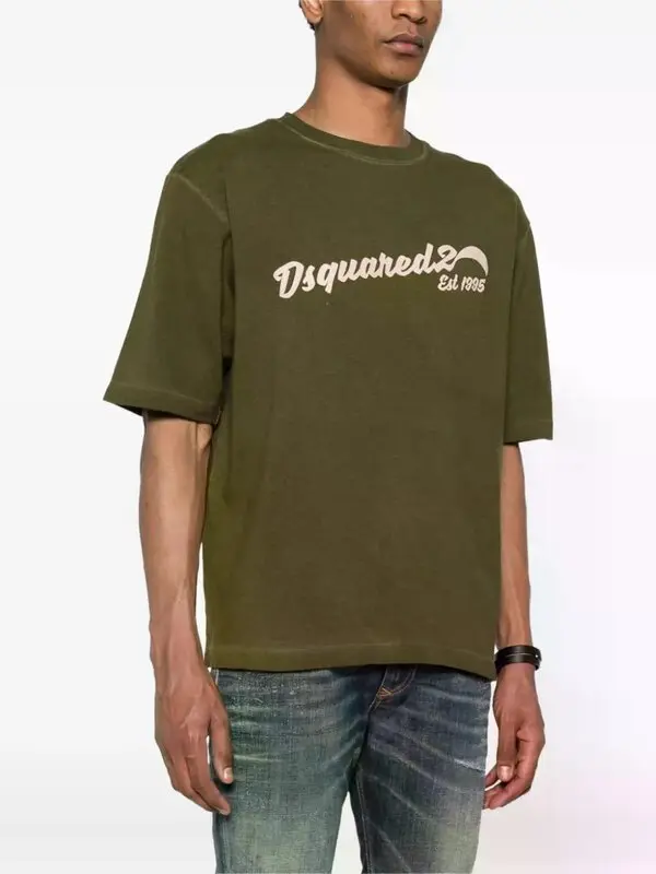 Dsquared2 Logo-embroidered T-shirt
