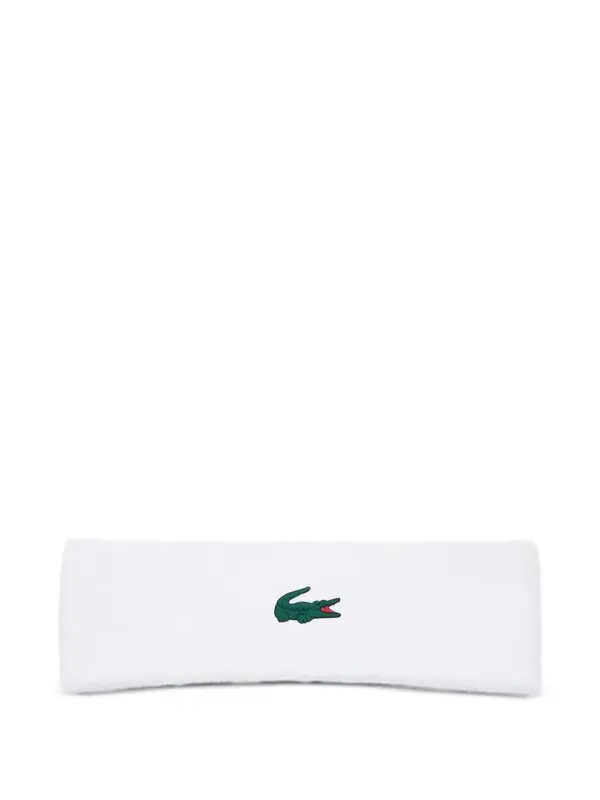 Lacoste Logo Headband - White