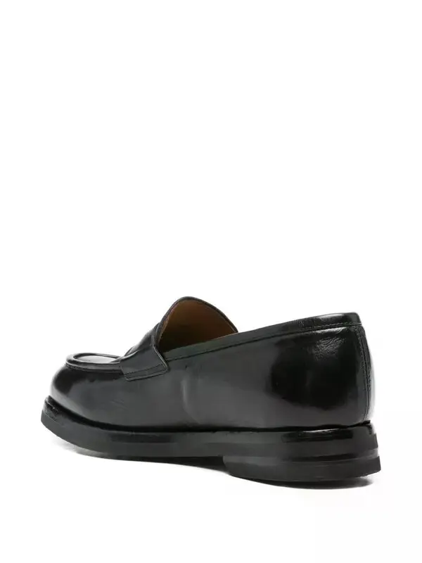 GREEN GEORGE Leather Penny Loafers