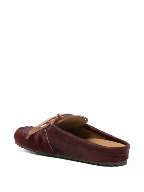 BIBI LOU Leather Mules With Tie Detail