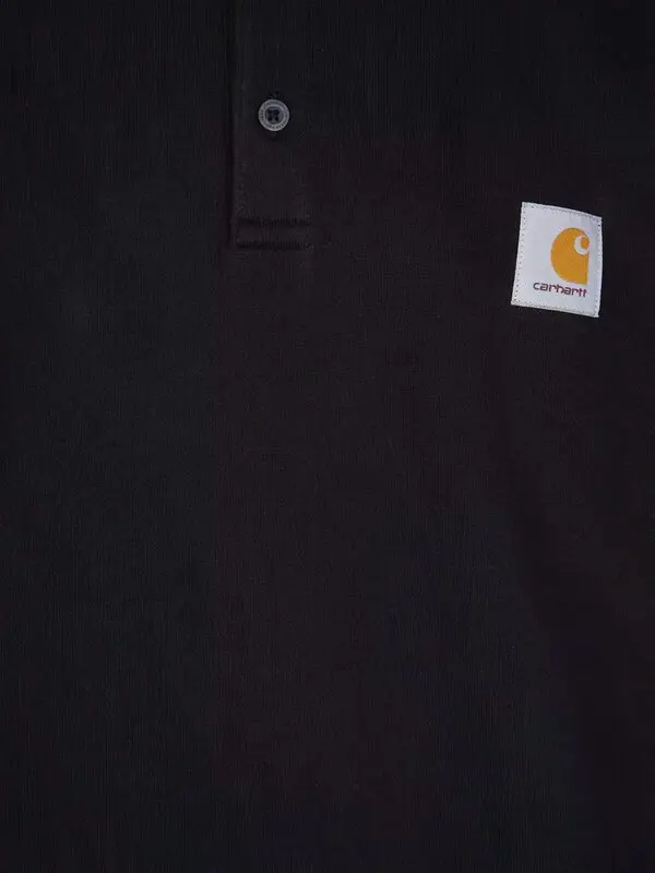 Carhartt Work In Progress Logo-patch Cotton Polo Shirt
