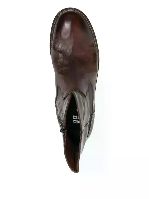 Moma Zip-detail Leather Boots