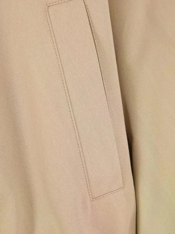 Saint Laurent Pointed-collar Elasticated-hem Bomber Jacket - Neutrals