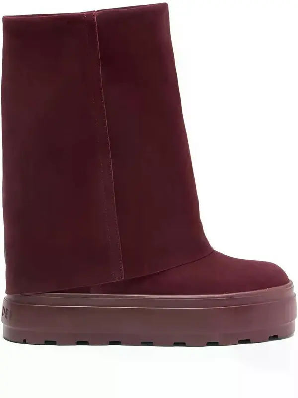 Casadei Double Face Suede Boots - Red