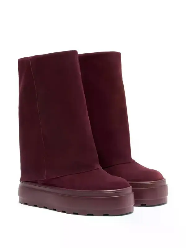 Casadei Double Face Suede Boots - Red