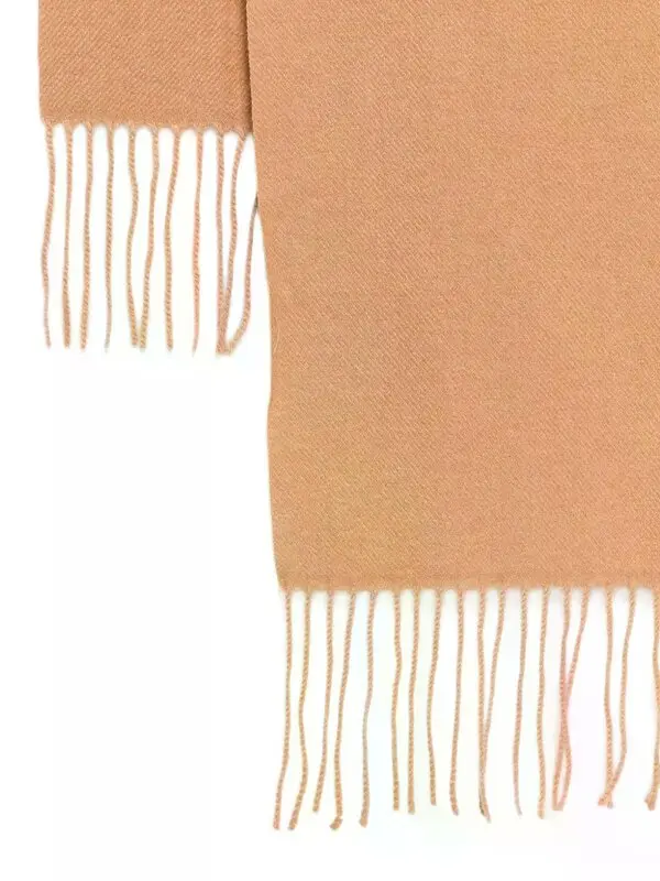 Liu Jo Fringed Logo-patch Scarf