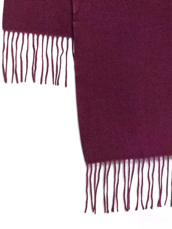 Liu Jo Fringed Leather-patch Scarf