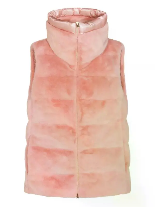 Herno Faux-fur Quilted Waistcoat