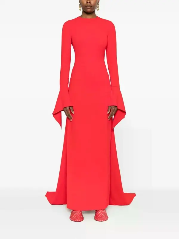 Solace London Blake Long-sleeve Dress - Red