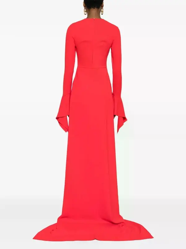 Solace London Blake Long-sleeve Dress - Red