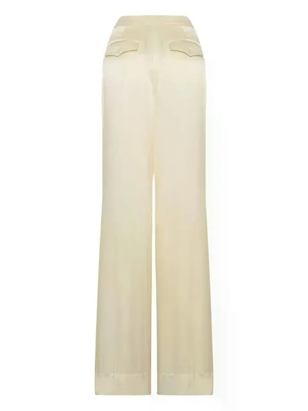 Adam Lippes Silas Silk Charmeuse Trousers