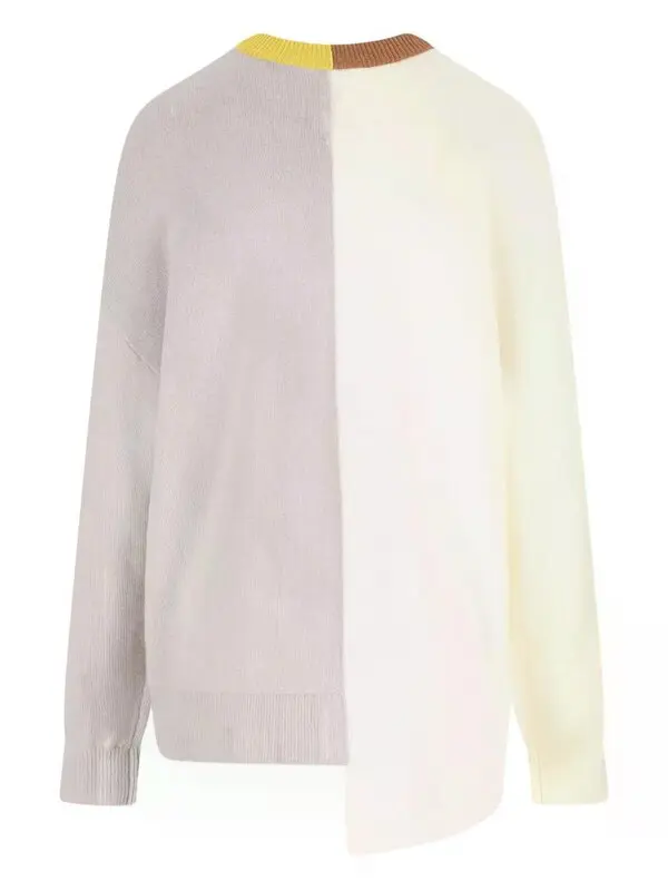 Loewe Colour-block Asymmetric Sweater - Grey
