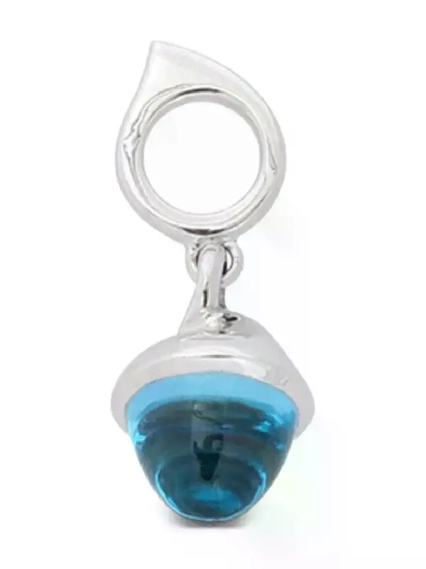 Tamara Comolli 18k White Gold Mikado Flamenco Topaz Pendant - Silver