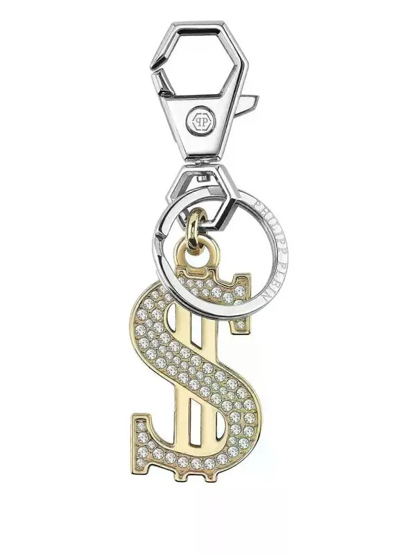 Philipp Plein Valentine Dollar Keyring - Silver