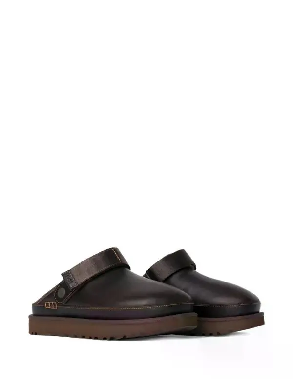UGG Leather Flat Pumps With Back Strap
