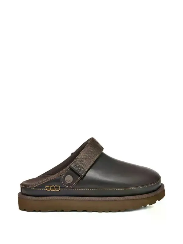 UGG Leather Flat Pumps With Back Strap