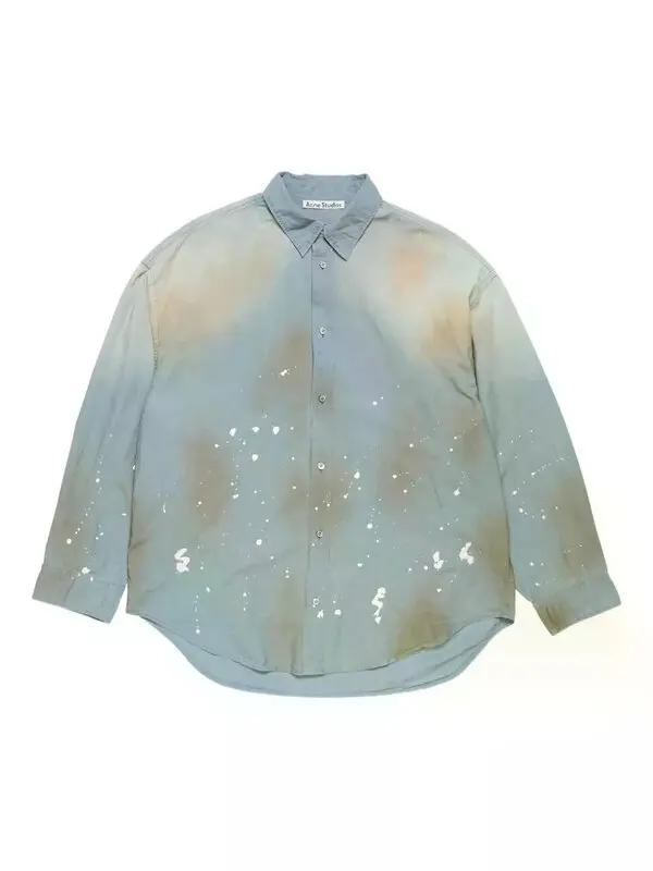 Acne Studios Paint-splatter Cotton Shirt