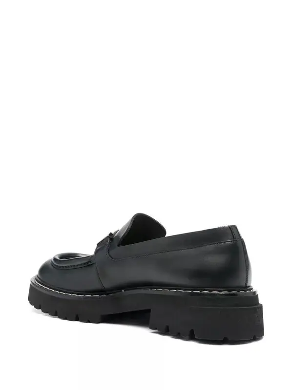 FERRAGAMO Gancini Chunky Leather Loafers