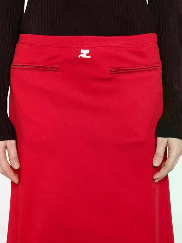COURREGES A-line Skirt With Zip Pockets