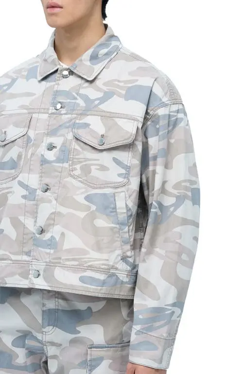 ALPHA STYLE Malaga Workwear Jacket - Grey Camo