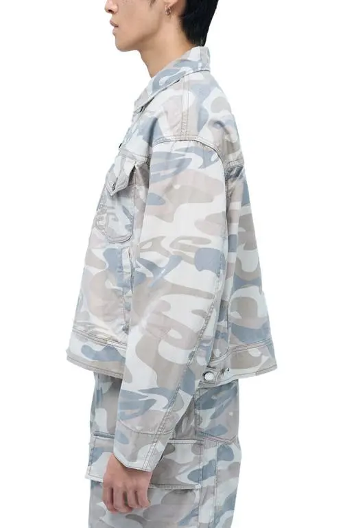 ALPHA STYLE Malaga Workwear Jacket - Grey Camo